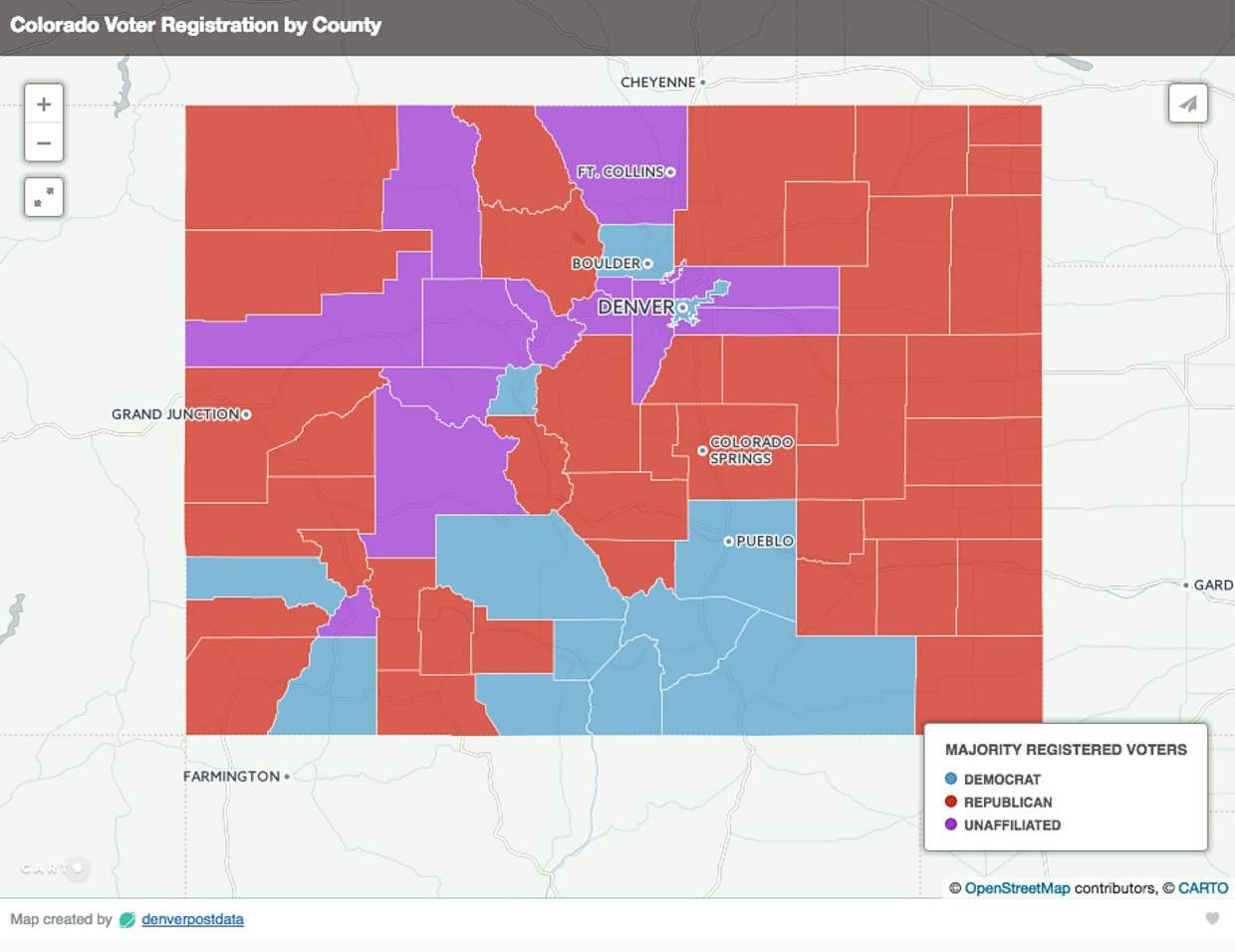 Colorado Political Map